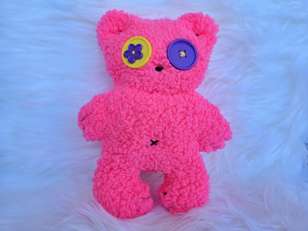 Neon Teddy Bear - Etsy