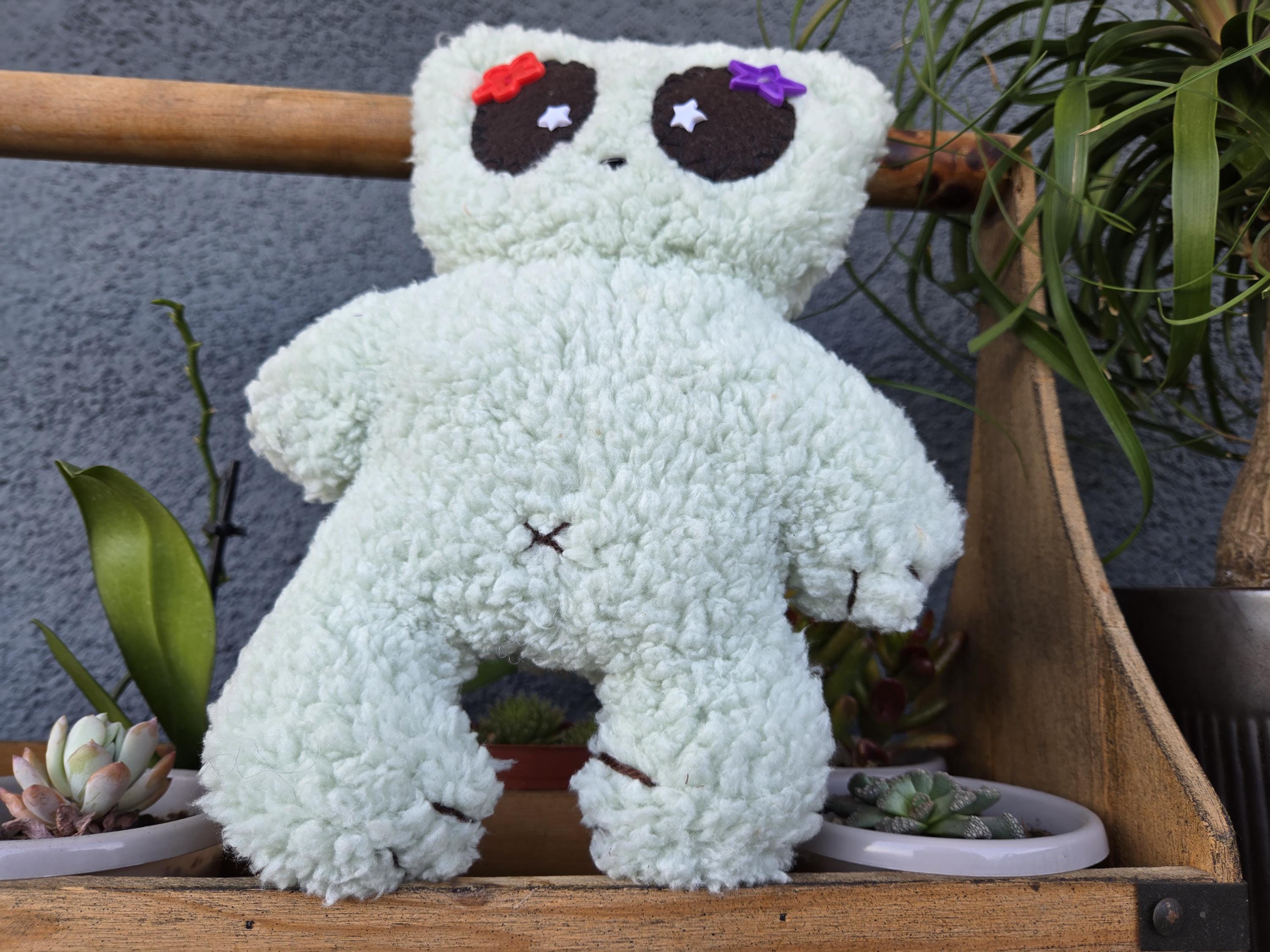Curly Mint Teddy Bear - Etsy