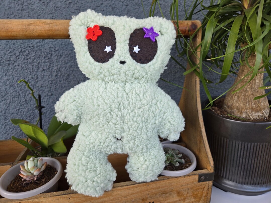 Curly Mint Teddy Bear - Etsy