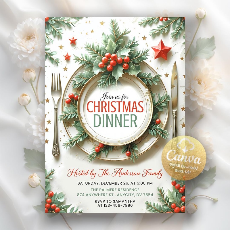 Italian Dinner Flyers - Etsy