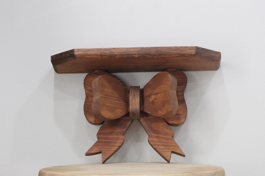 Vintage Wood Bow Shelf. - Etsy