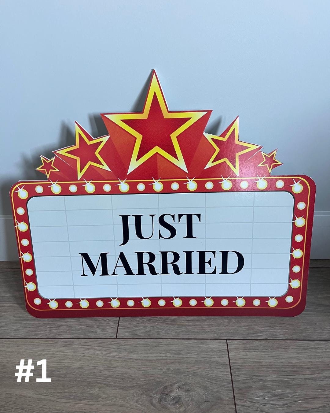 Just Married Wedding Prop Sign - Etsy