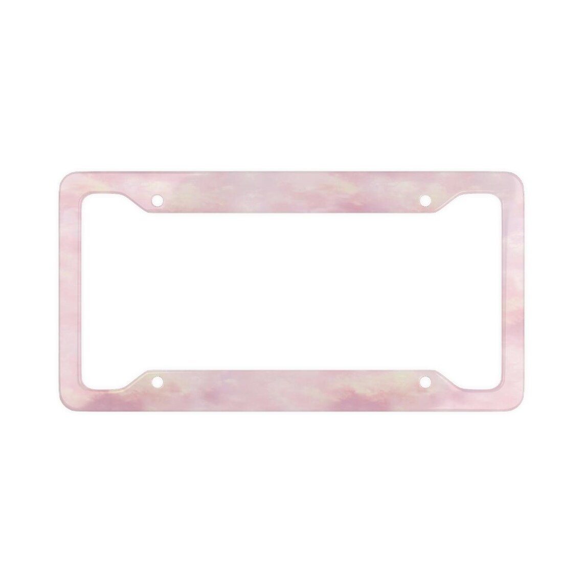 Pastel Pink Sky Girly License Plate Frame - Etsy