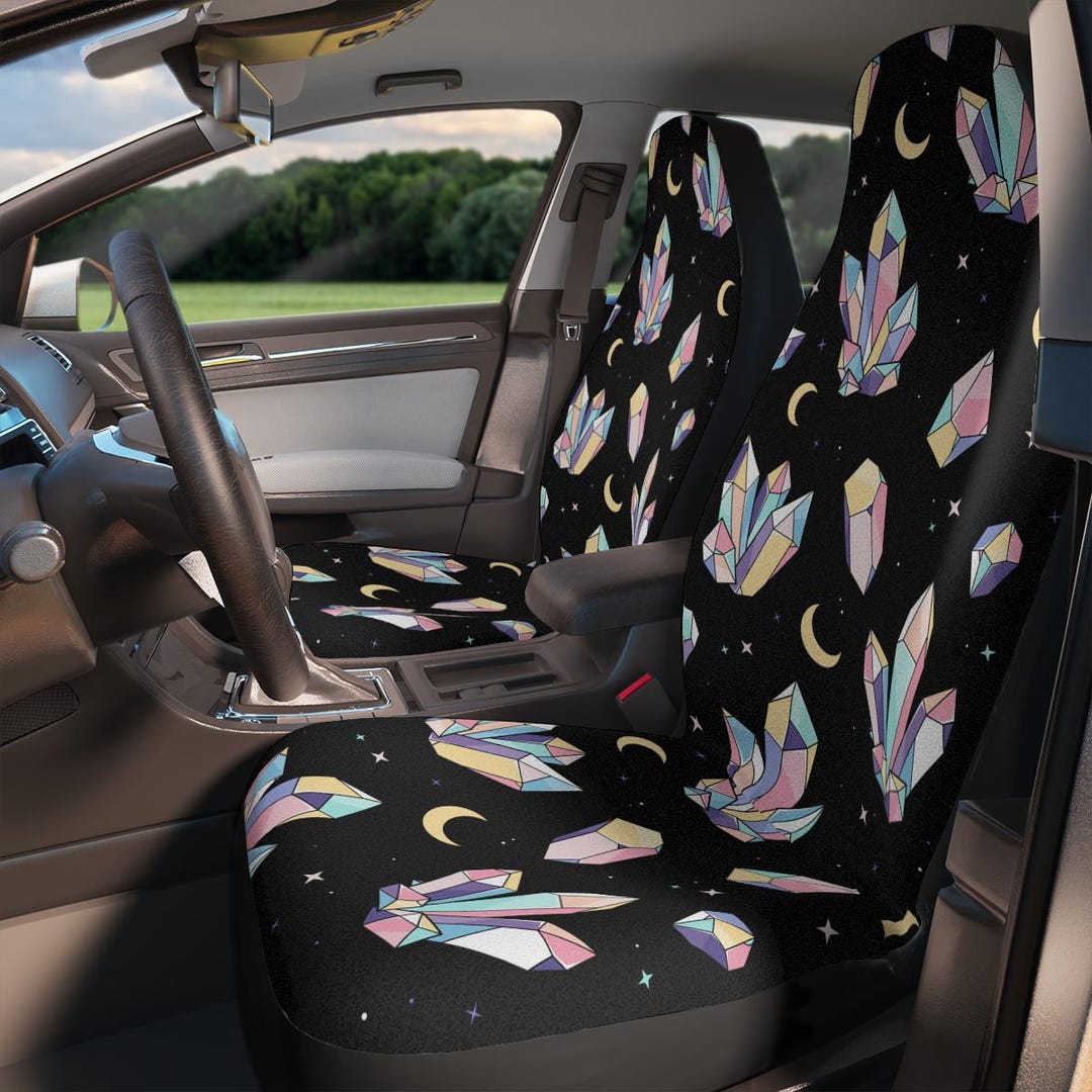 Iridescent Crystals Cosmic Moon Car Seat Covers Set of 2 - Etsy
