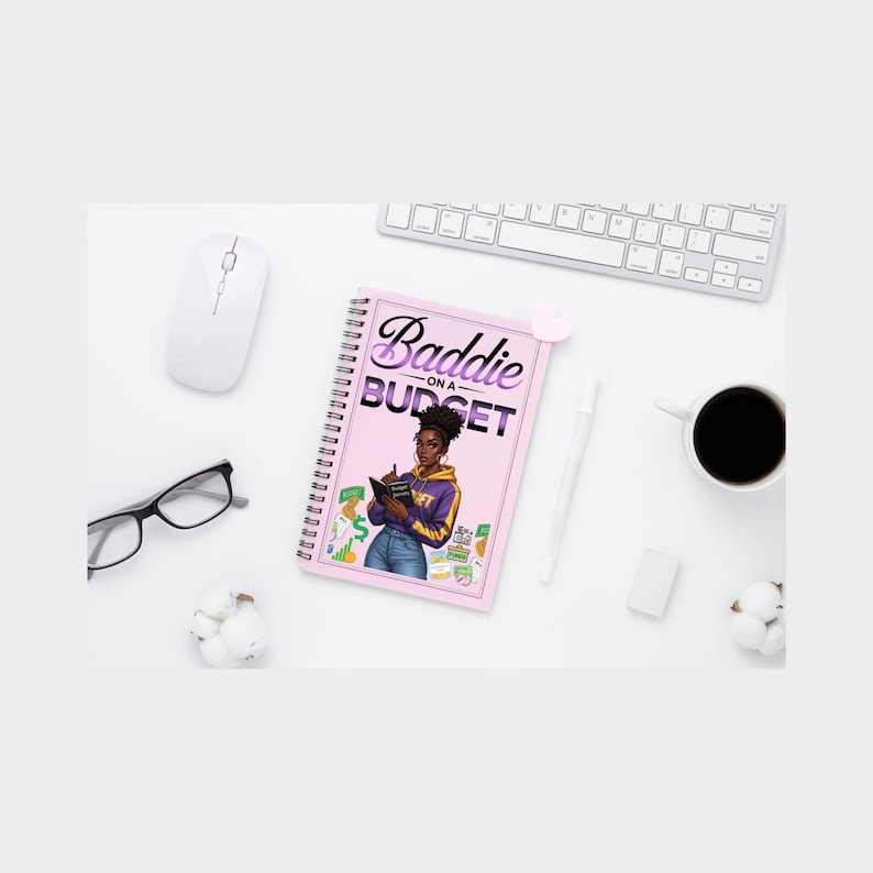 Black Girl Budget Planner Cover: Baddie on a Budget PNG (digital ...