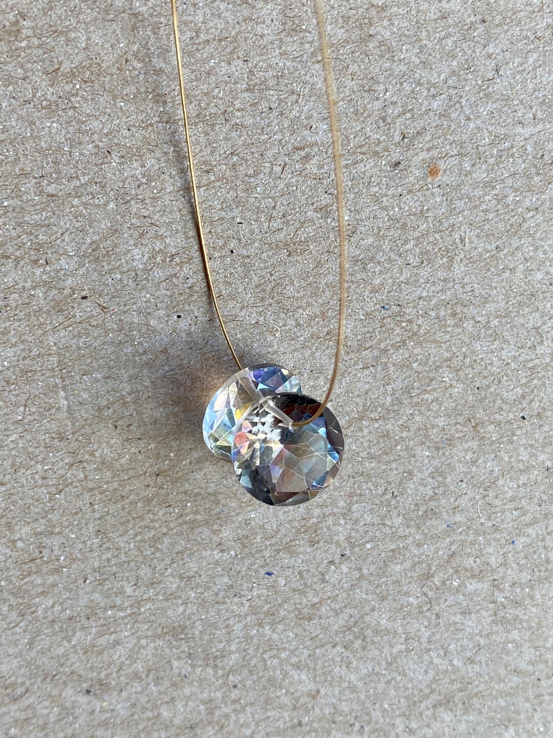 Mystic Round Rock Crystal Quartz Concave Cut Briolette, Titanium, Pair ...