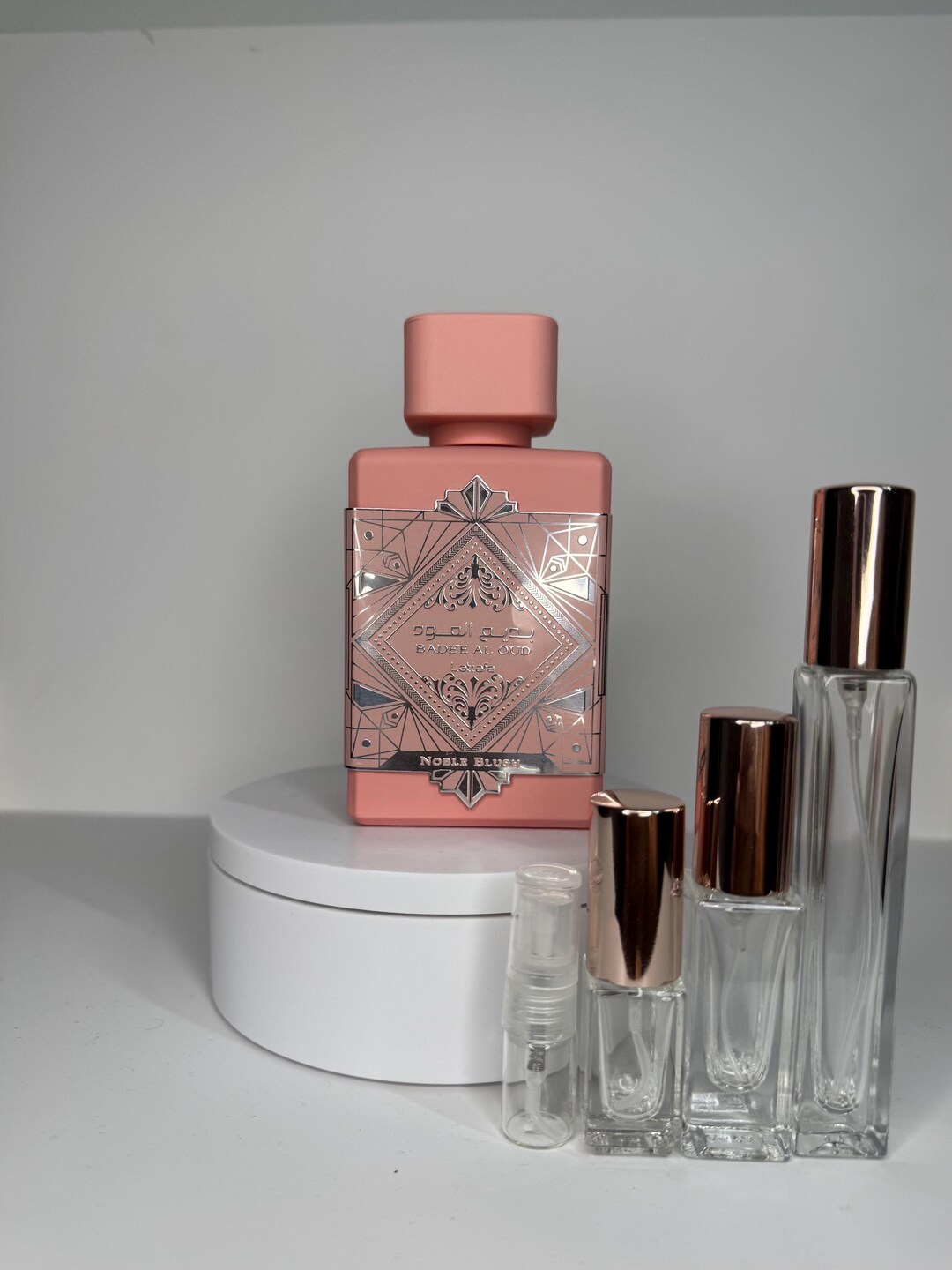 Badee Al Oud Noble Blush by Lattafa (decant) - 2ml, 3ml, 5ml & 10ml - Etsy