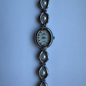 Silver and Pearls Watch - Etsy