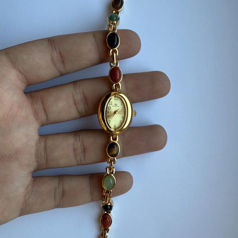 Womens Stone Wrist Watch - Etsy UK