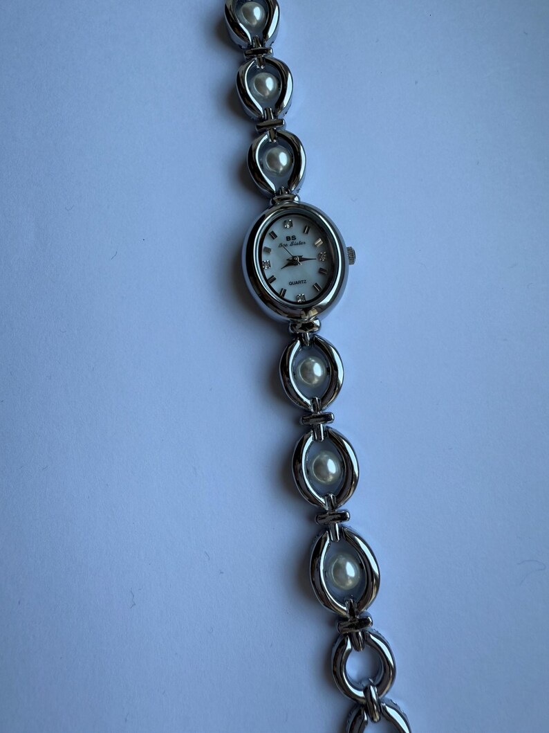 Silver and Pearls Watch - Etsy