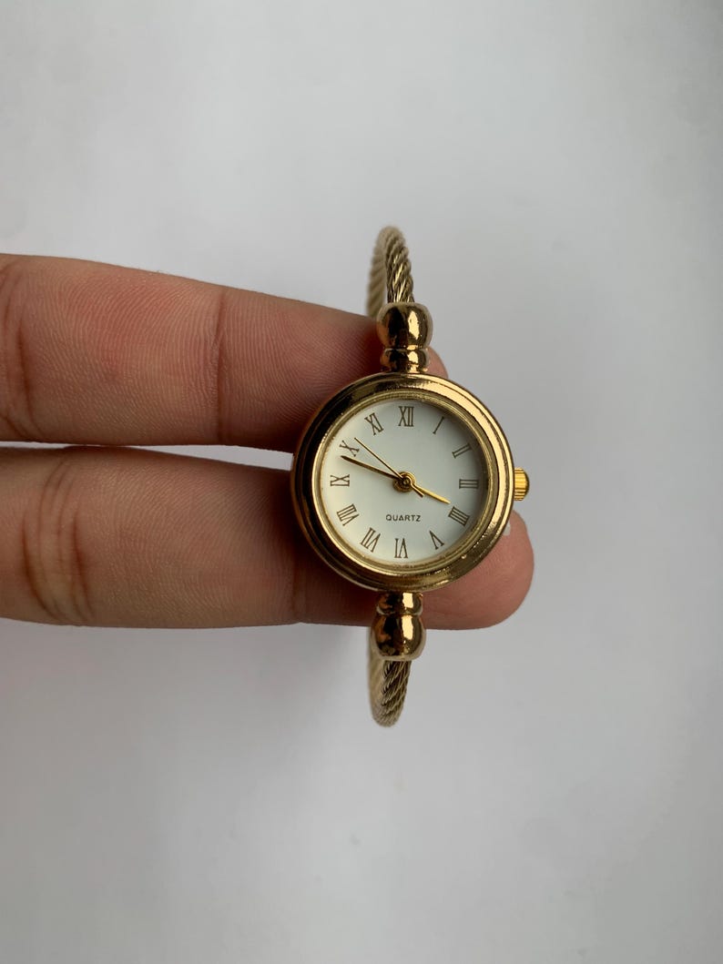 Gold Bangle Watch - Etsy