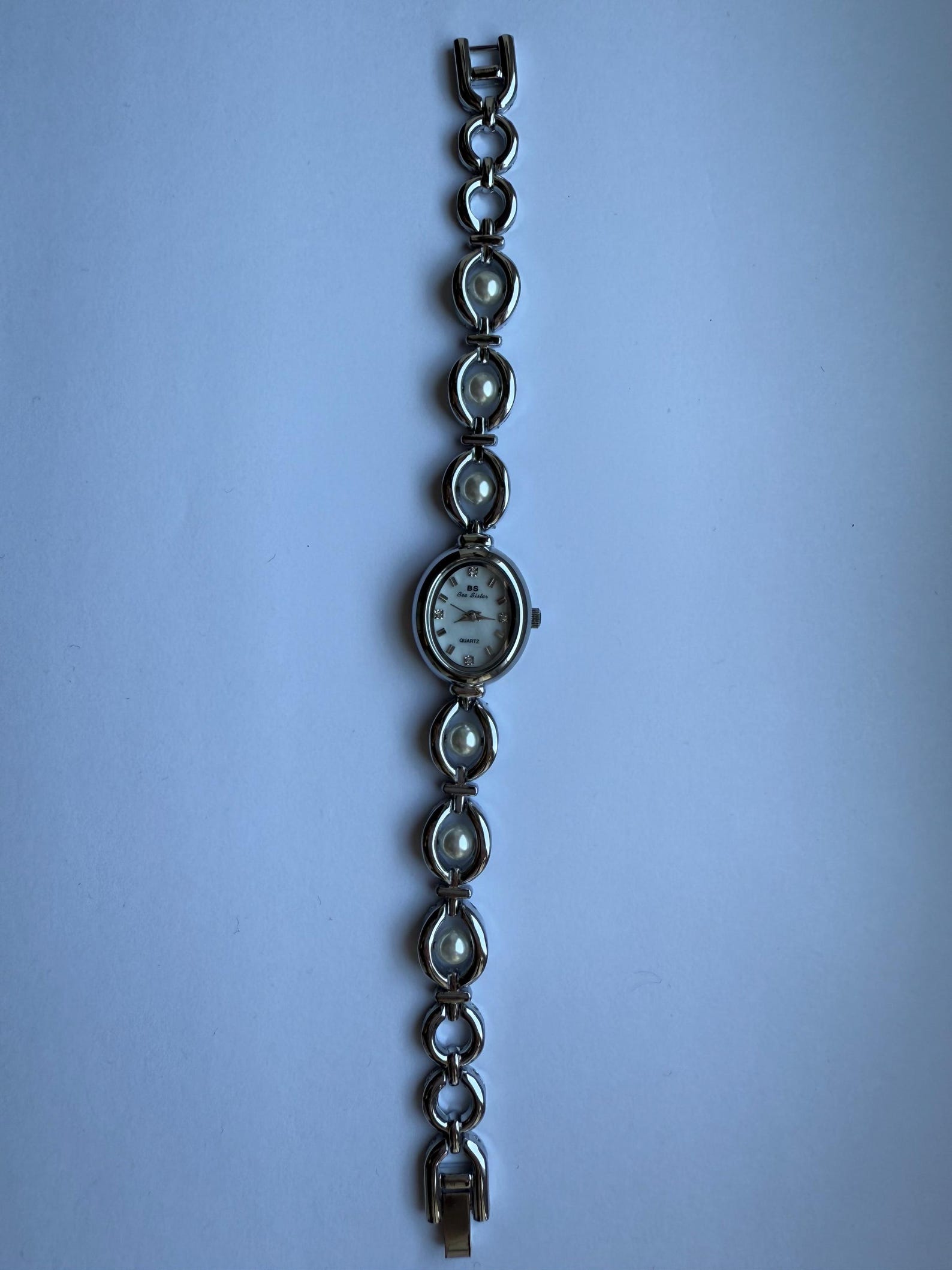 Silver and Pearls Watch - Etsy