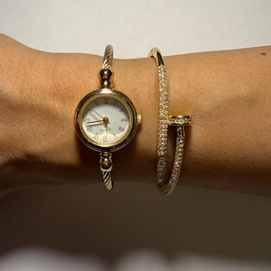 Gold Bangle Watch - Etsy
