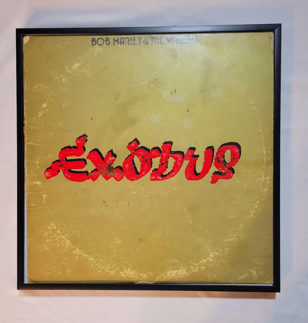 FRAMED Upcycled Bob Marley "exodus" Album Cover - Etsy