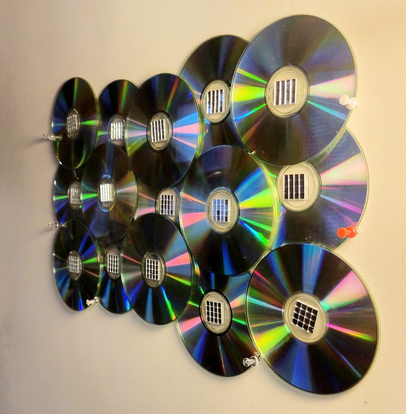 Upcycled Disco CD Mirror - Etsy