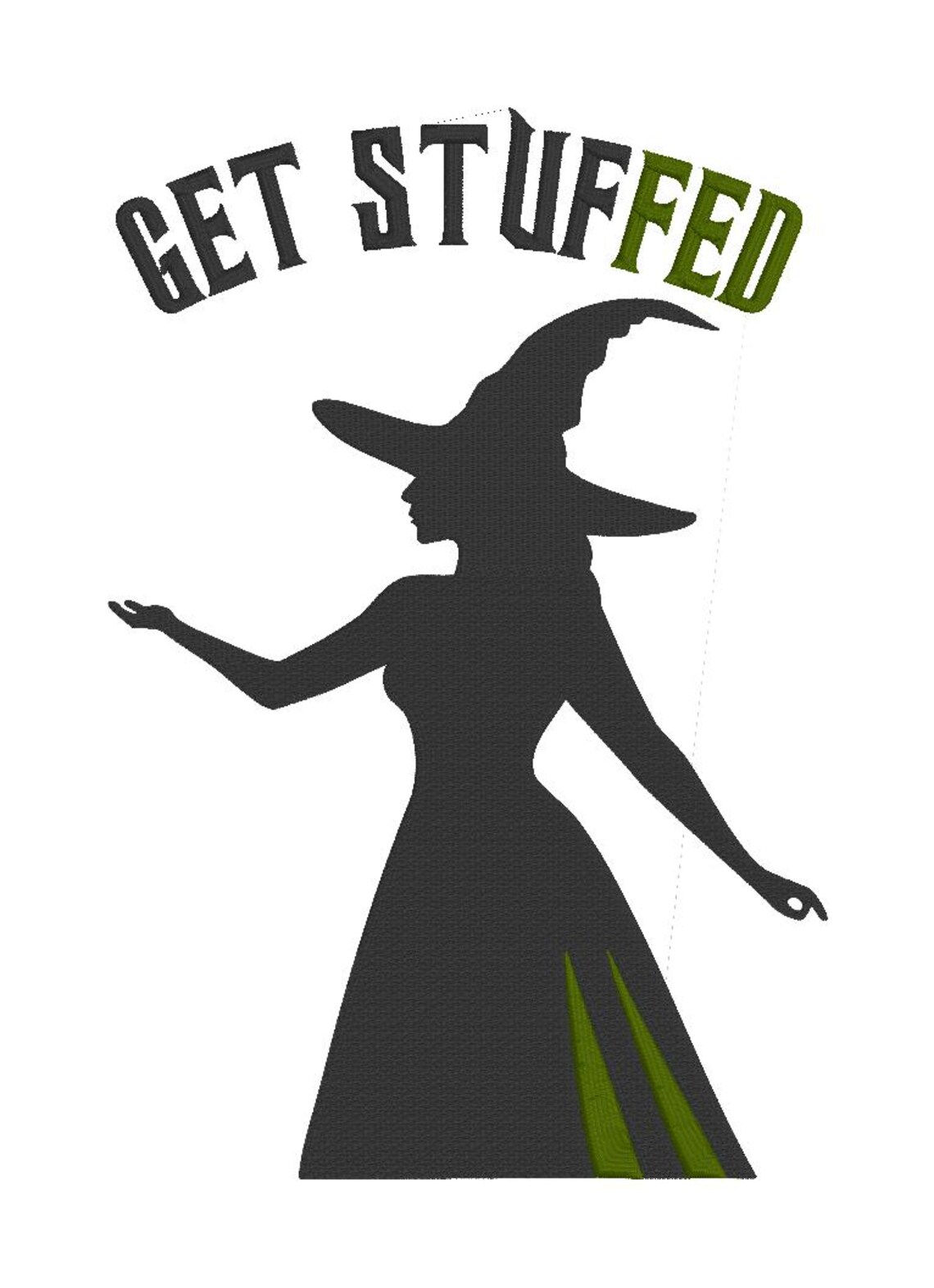 Wicked Machine Embroidery Design Files: Defy Gravity, Get Stuffed ...