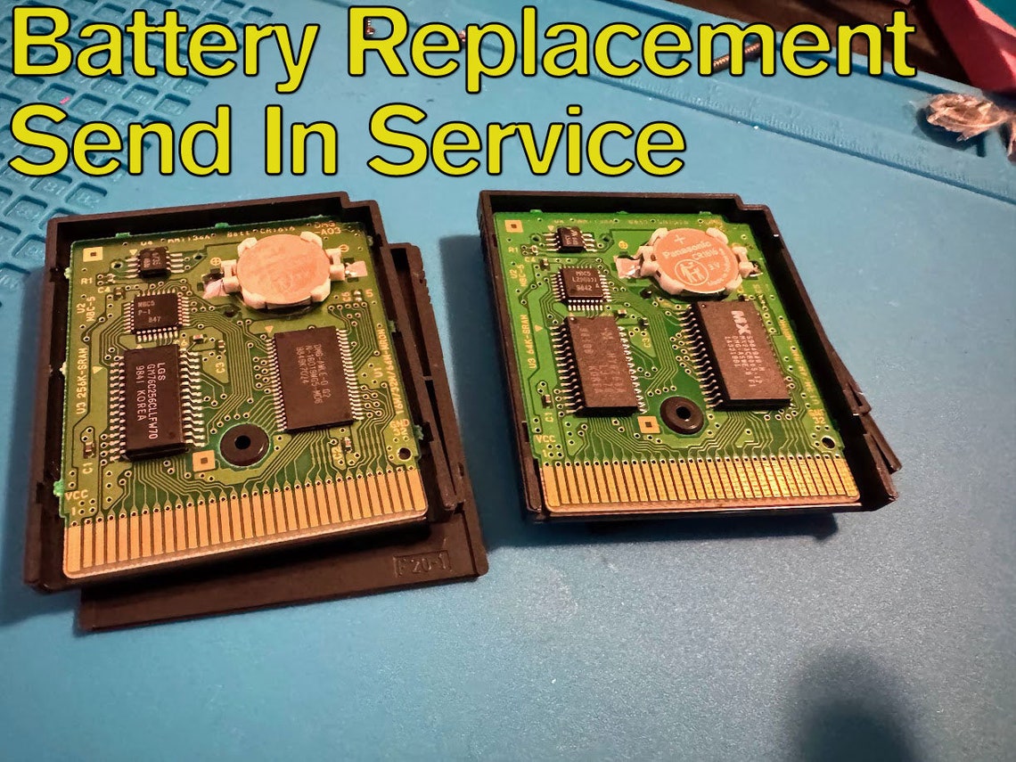 Game Cartridge Battery Replacement Service - Etsy