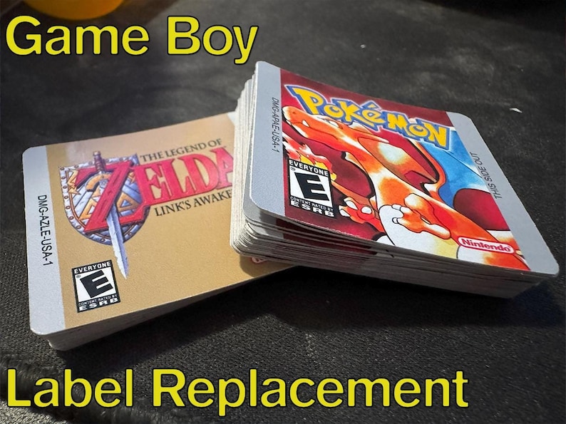 Gameboy Label Replacement (OEM Like) - Etsy