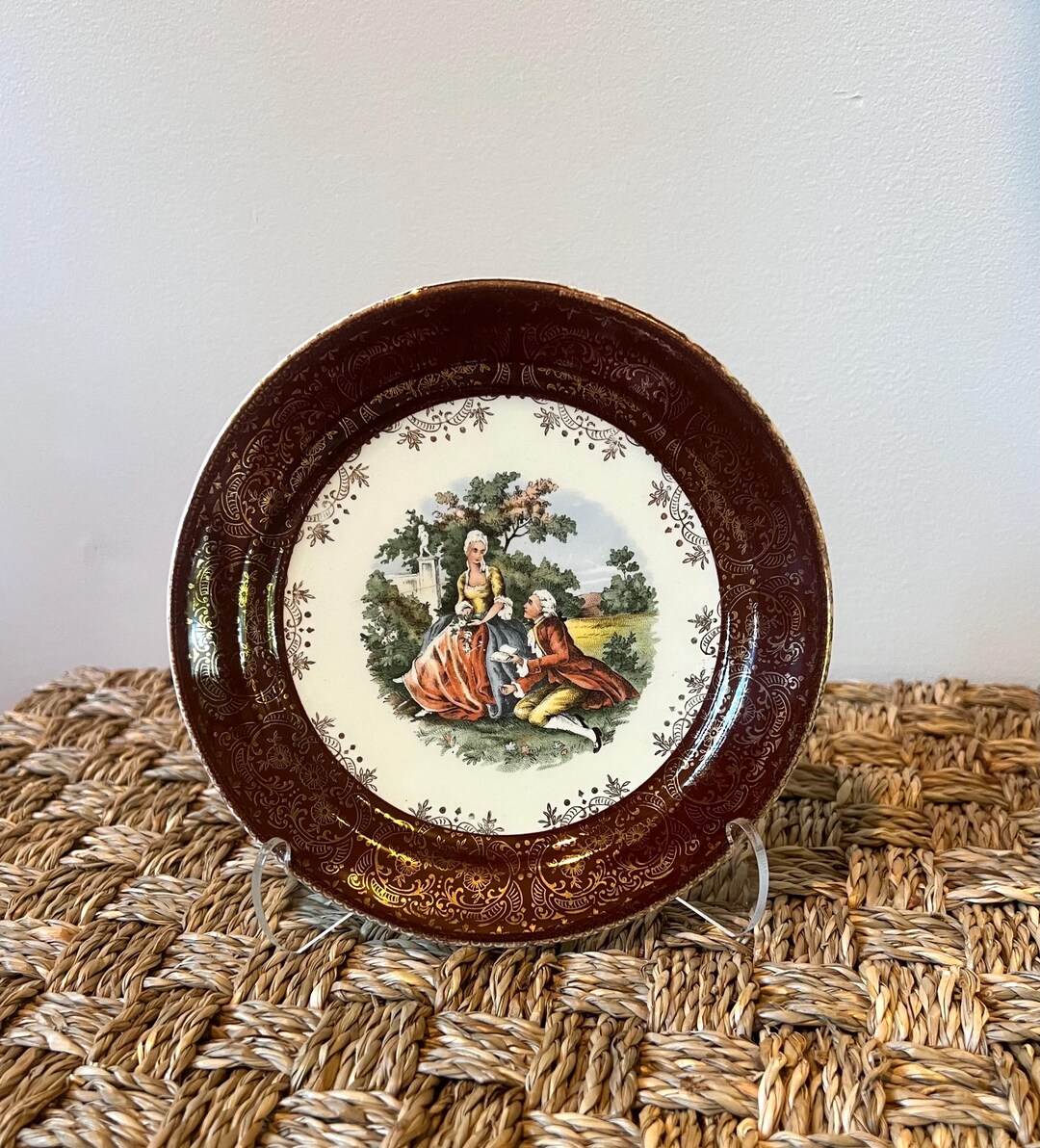 Taylor Smith Taylor Vintage Colonial Scene Plate 6 1/2” - Etsy