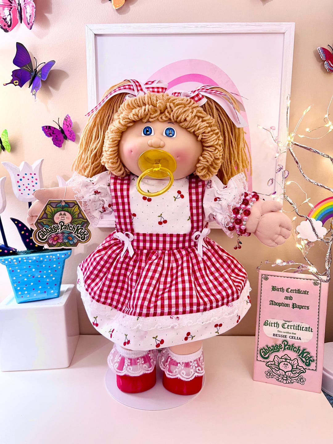 1984 Cabbage Patch Kids Collector Doll, IC Factory, HM4 Golden Blonde ...