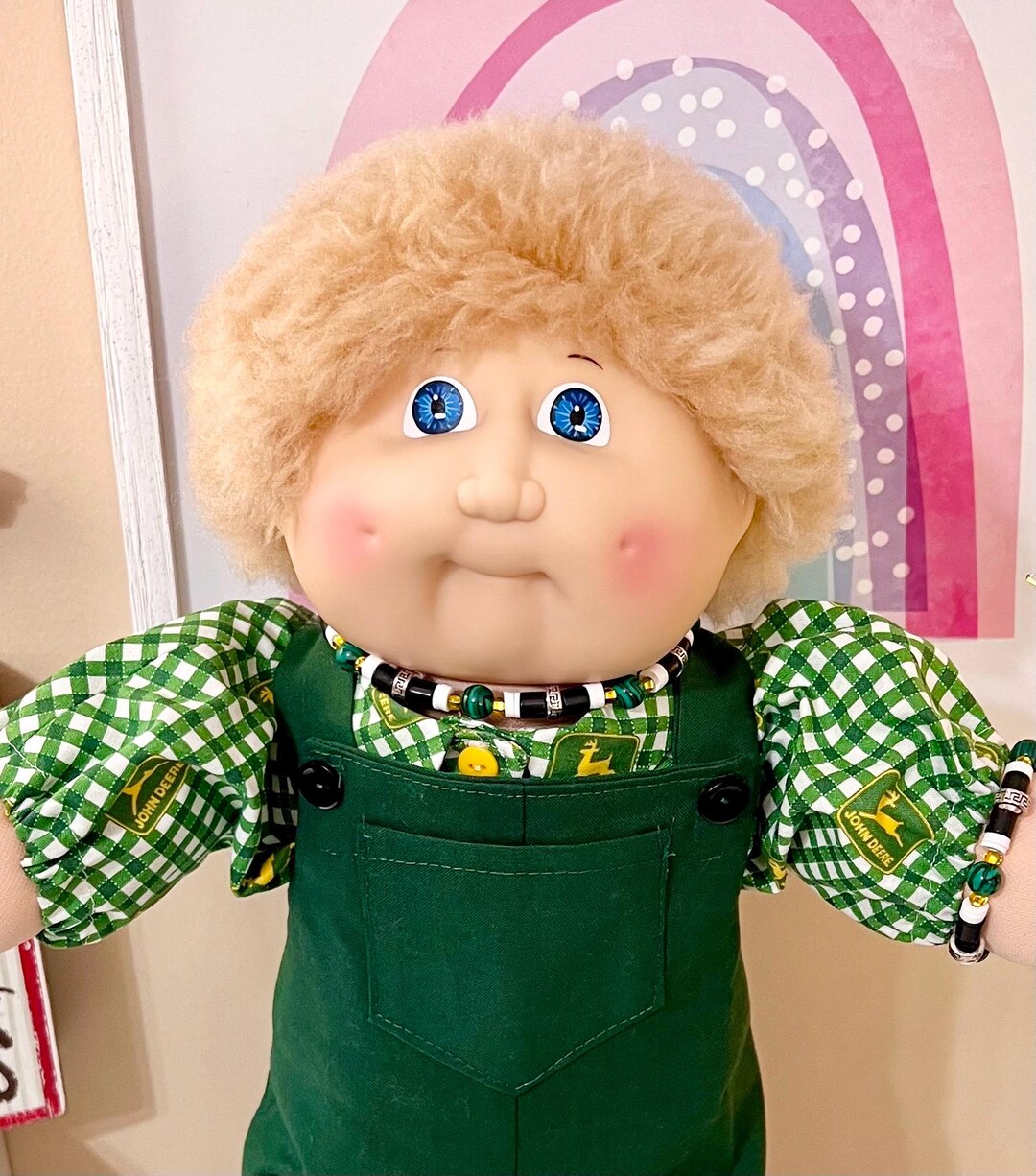 1985 Cabbage Patch Kids Doll, IC Factory, HM2 Fuzzy Blonde Hair & Blue ...