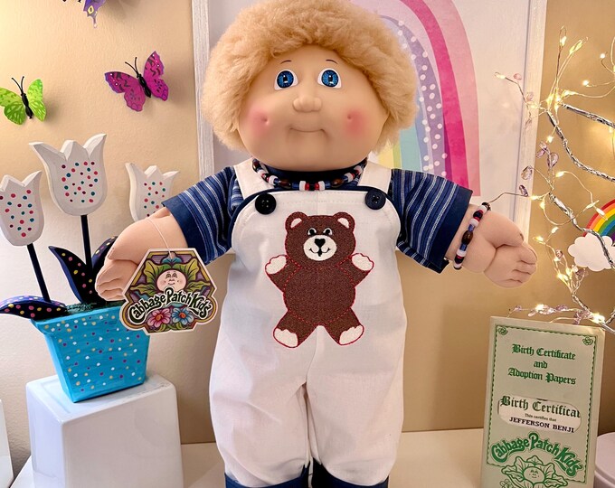 1985 Cabbage Patch Kids Collector Doll, IC Factory, HM2 Fuzzy Blonde ...