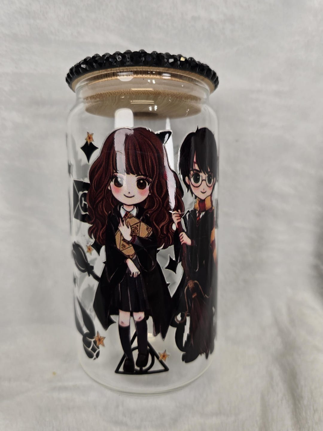 Harry Potter Clear Glass 18oz - Etsy