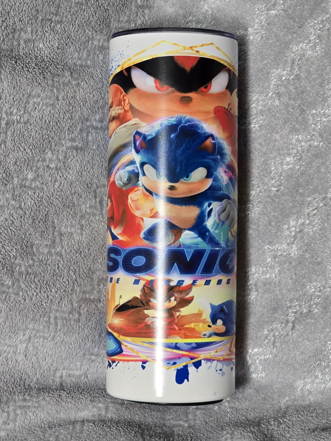 Sonic 3 Tumbler 20oz - Sonic the Hedgehog 3 - Glow in the Dark - Etsy