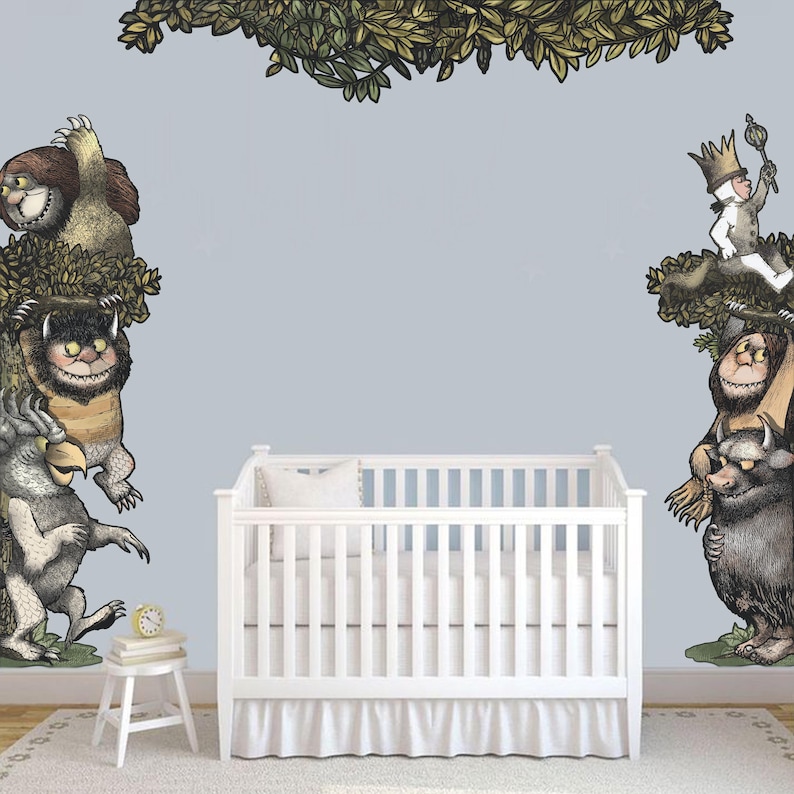 Door Frame Where the Wild Things Are With Monster Wall Decal Max Wall ...