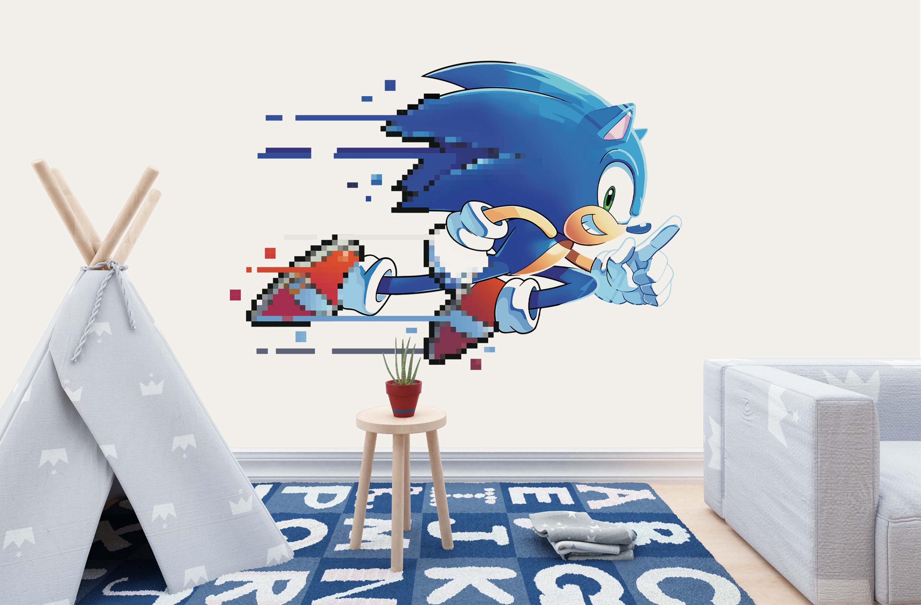 Super Sonic Wall Decal Shadow the Hedgehog Wall Sticker Sonic Wall Art ...