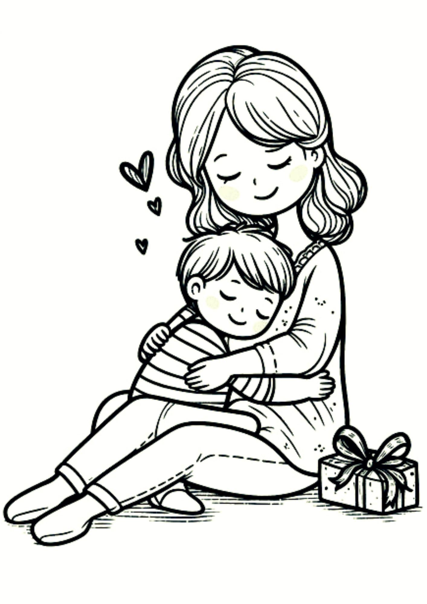 Mother's Day Coloring Pages for Kids - Easy & Fun Printable Sheets - Etsy
