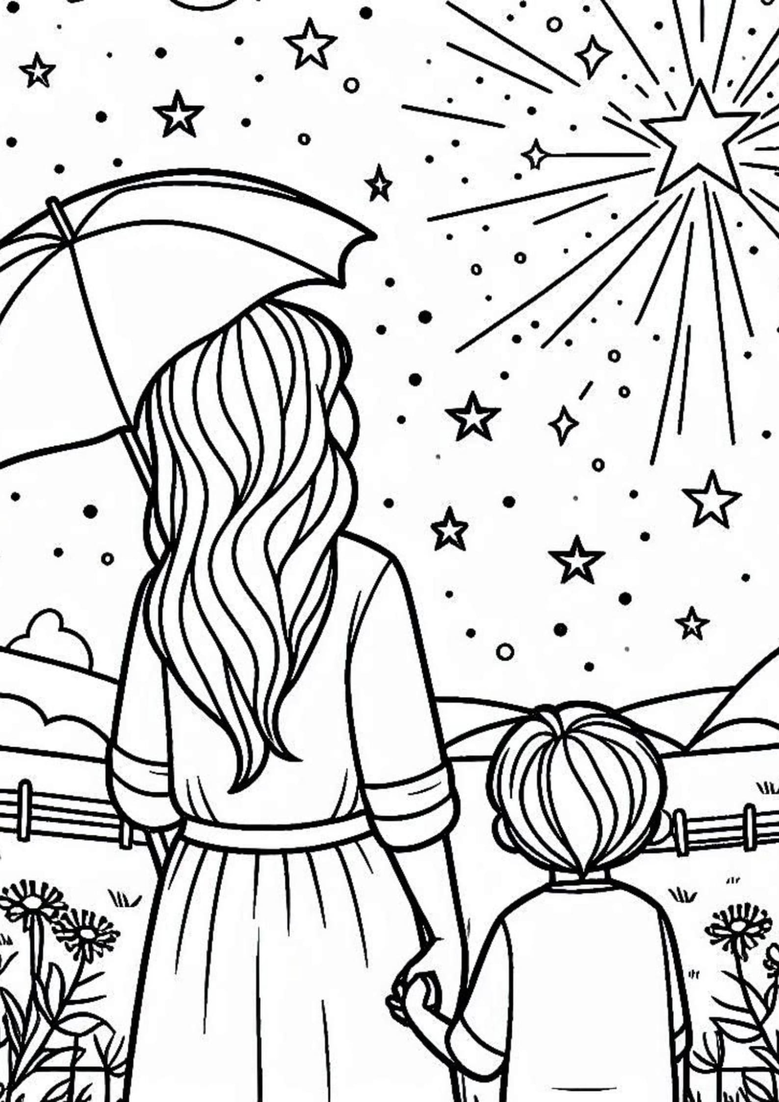 Mother's Day Coloring Pages for Kids - Easy & Fun Printable Sheets - Etsy