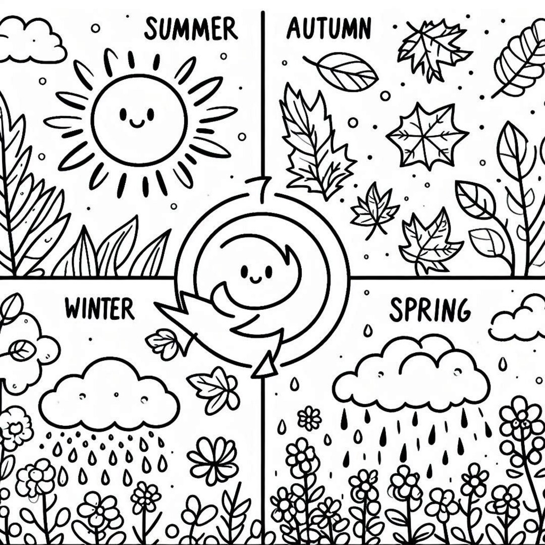 Nature's Wonders: Educational Coloring Pages FOR KIDS - Etsy