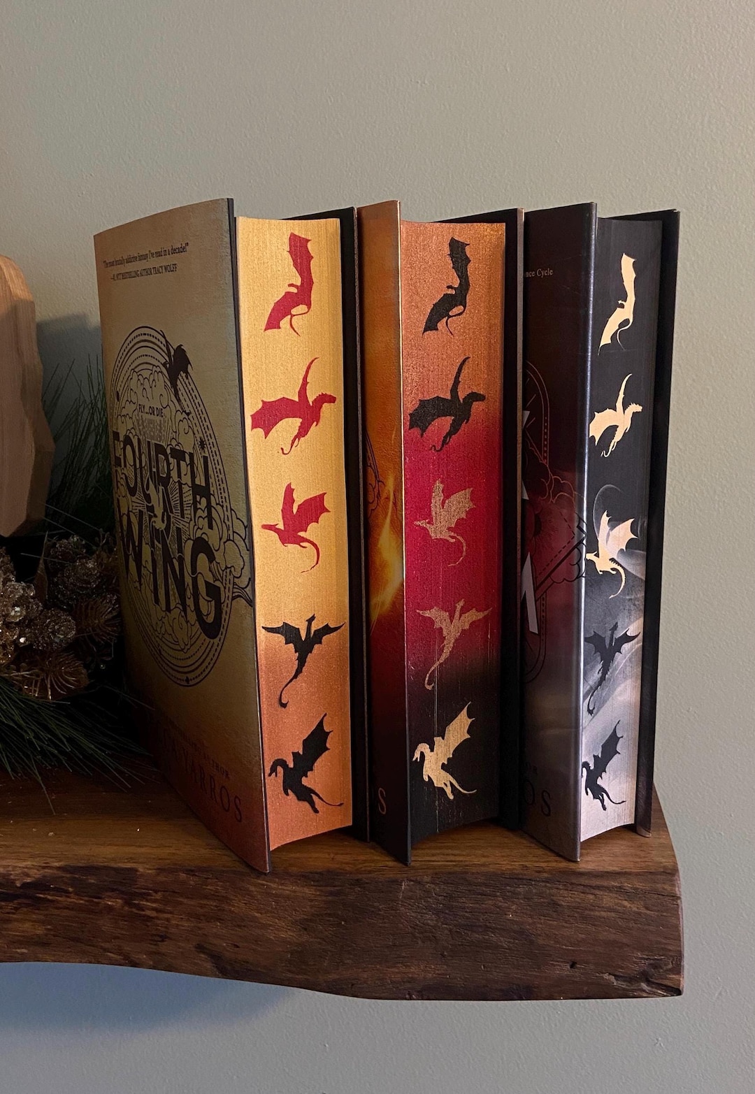 Fourth Wing/iron Flame - Custom Sprayed Edges - Etsy