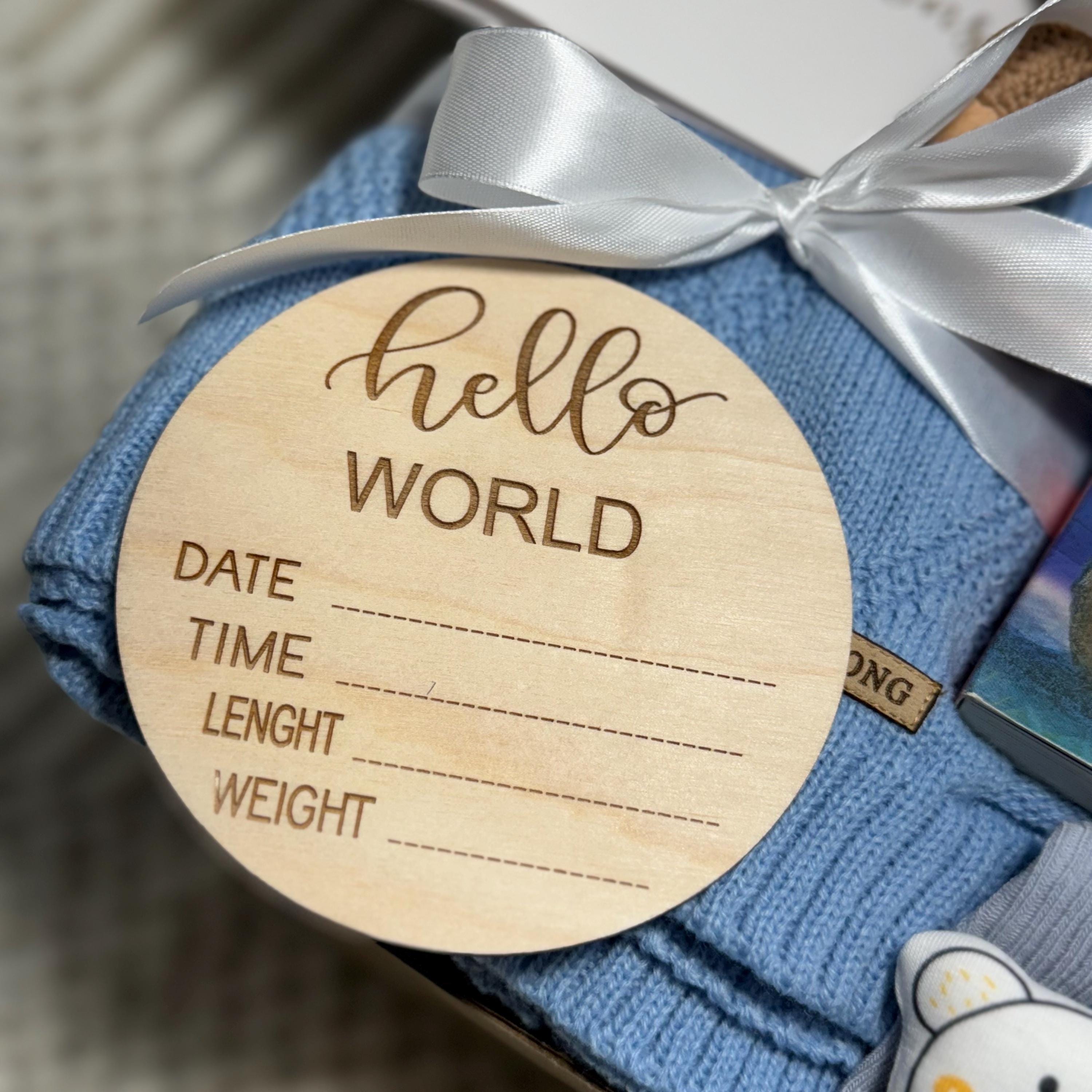 Newborn Baby Boy Gift Box Welcome Baby Boy Birth Set Bundle of Joy ...