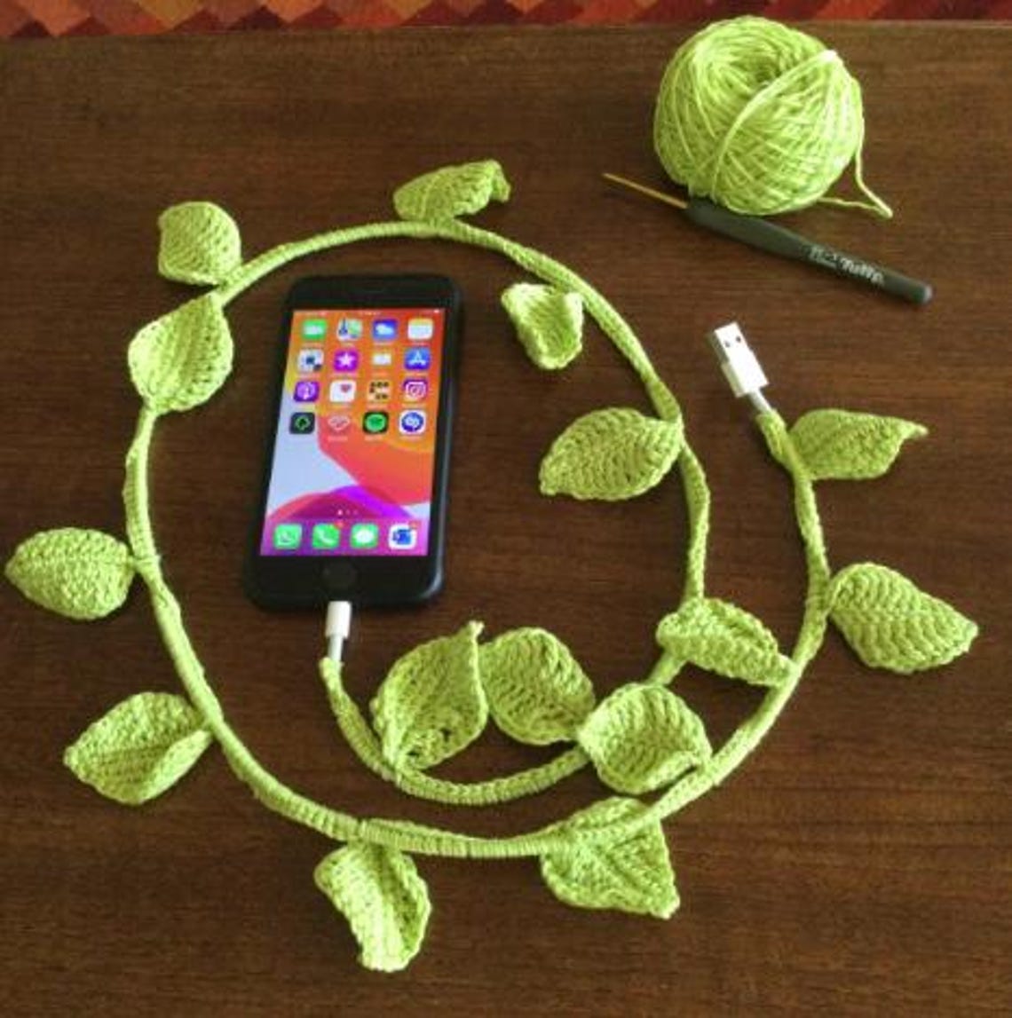 Trendy Crochet Charging Cord Cover, Phone, Cord, Pattern, Tutorial ...
