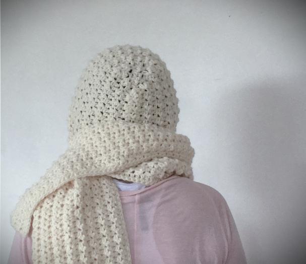 Trendy Hooded Scarf, Crochet, Scarf, Pattern, Tutorial, English ...