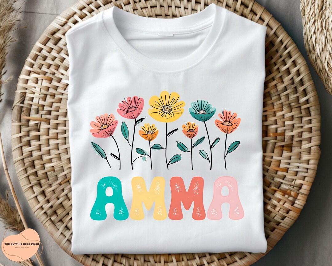 Floral Mama PNG, Retro Amma Design (digital Download) - Etsy