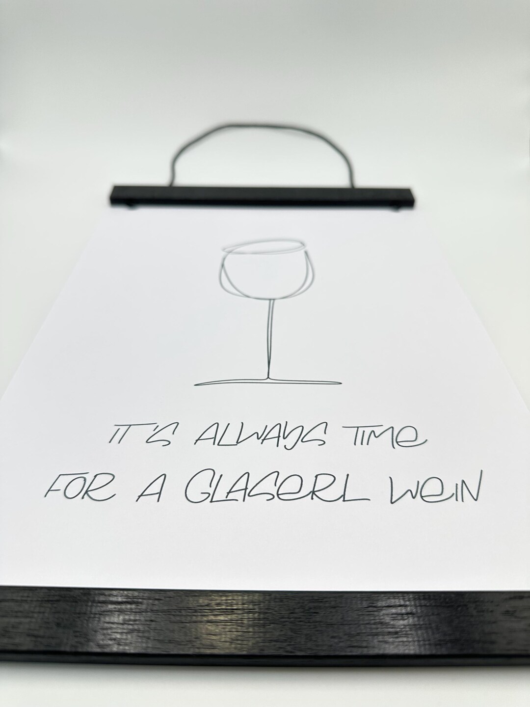 Printable PDF L ‘it’s Always Time for a Glass of Wine’ L Black and ...