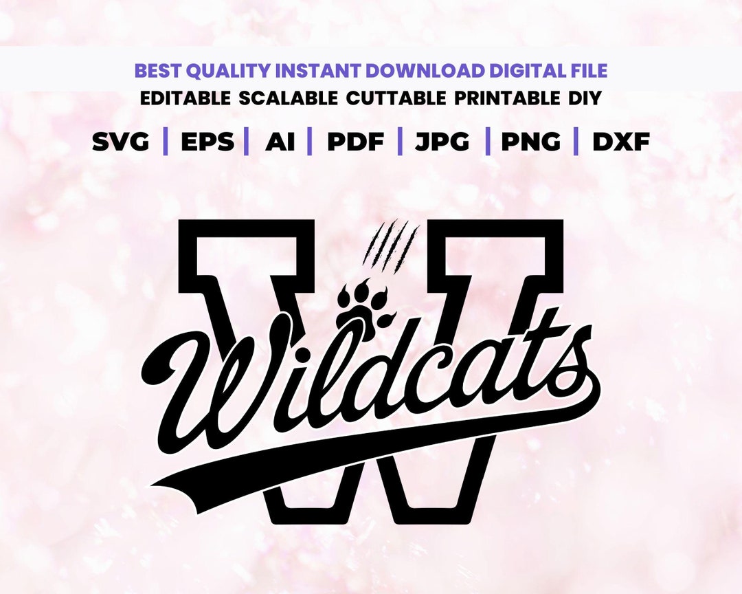 Wildcats Svg,wildcat Svg,wildcats Svg Cut Files,cricut Cut File ...