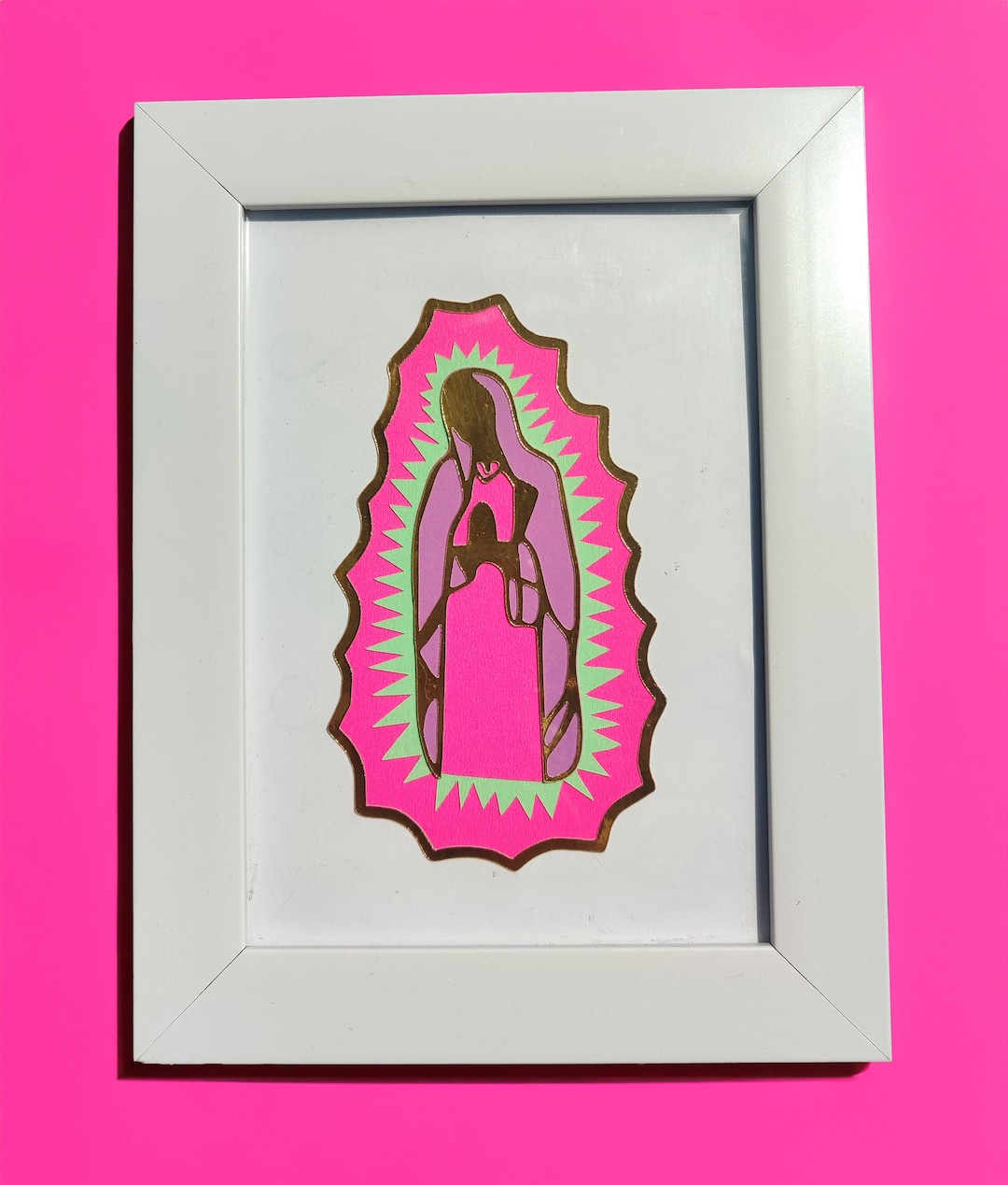 Virgen de Guadalupe, capas PNG, para cuadros o portaretratos - Etsy México