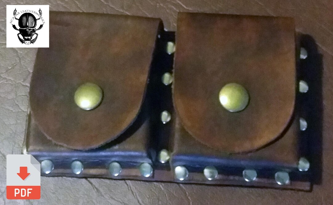 Riveted Twin Pouch PDF Pattern - Etsy