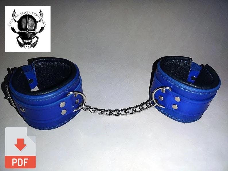 Leather Handcuff PDF Pattern - Etsy