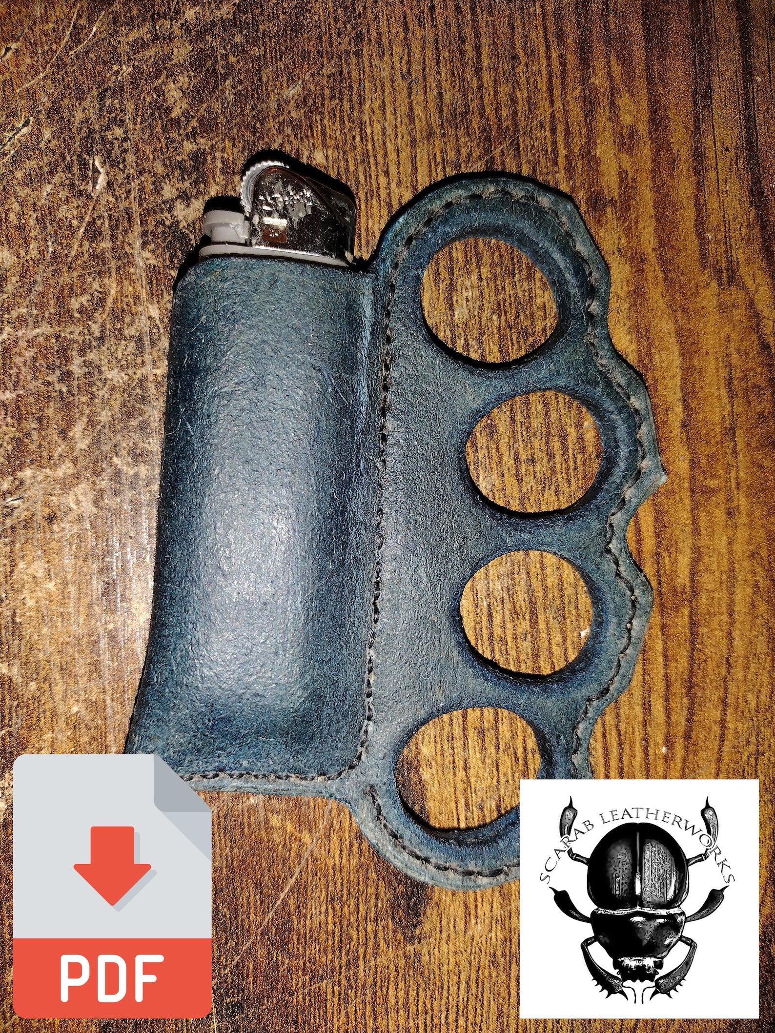 PDF Pattern for Leather Lighter Knuckles Case - Etsy