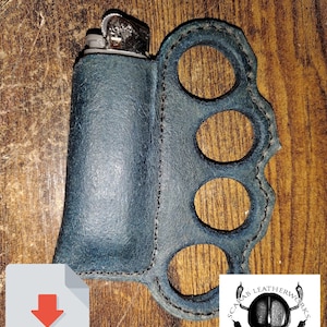 PDF Pattern for Leather Lighter Knuckles Case - Etsy