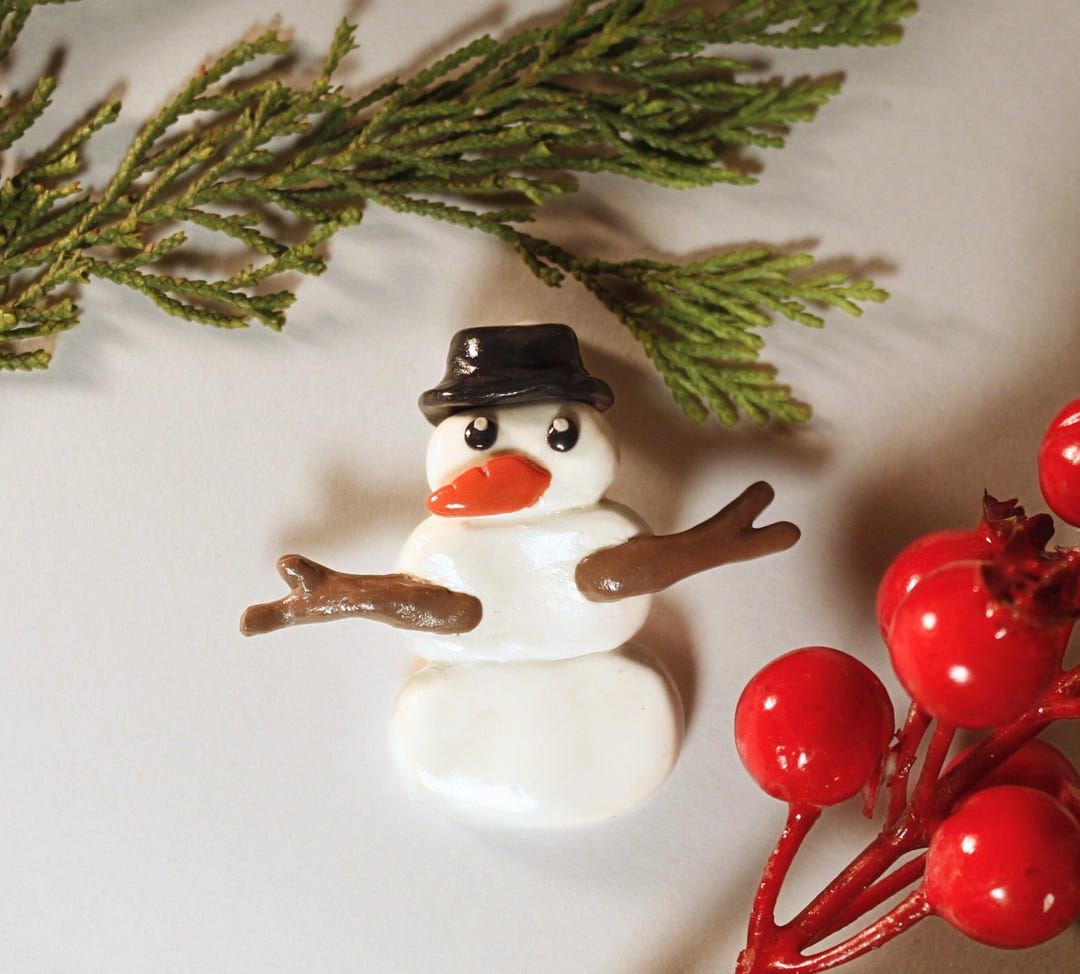 Snowman Pin/ Christmas Pin - Etsy