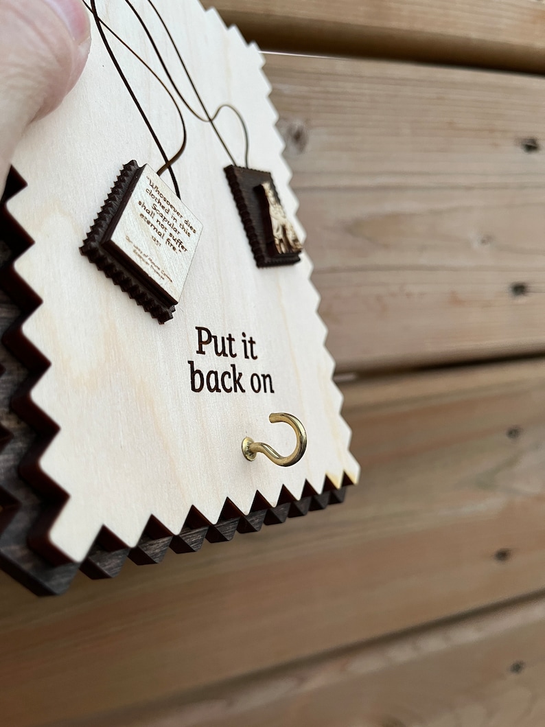Scapular Holder - Wall Wood Sign, Plaque, Catholic Home Decor - Etsy
