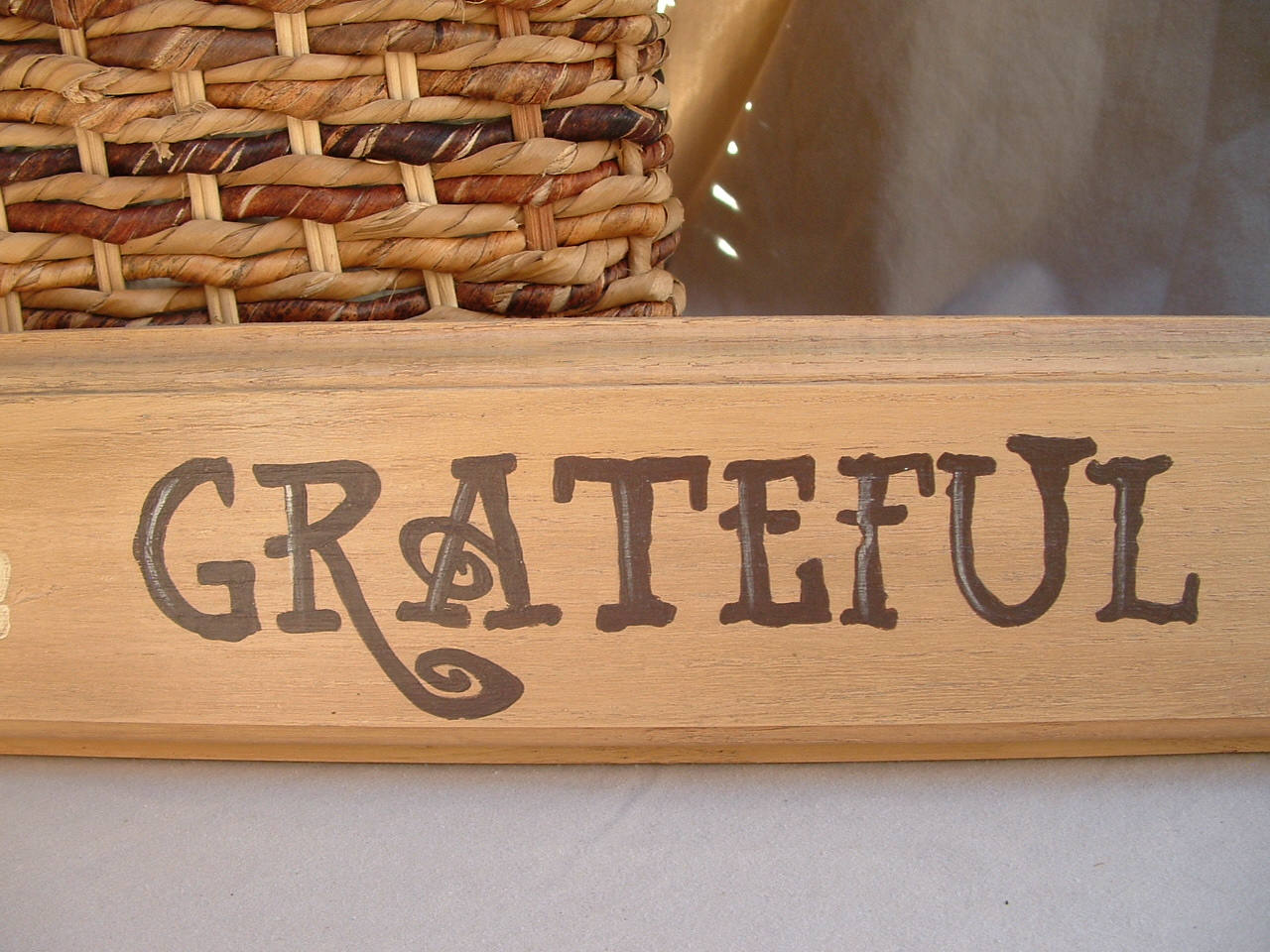Be Grateful Everyday Hand Painted Plaque Sign by Ondines Creations ...