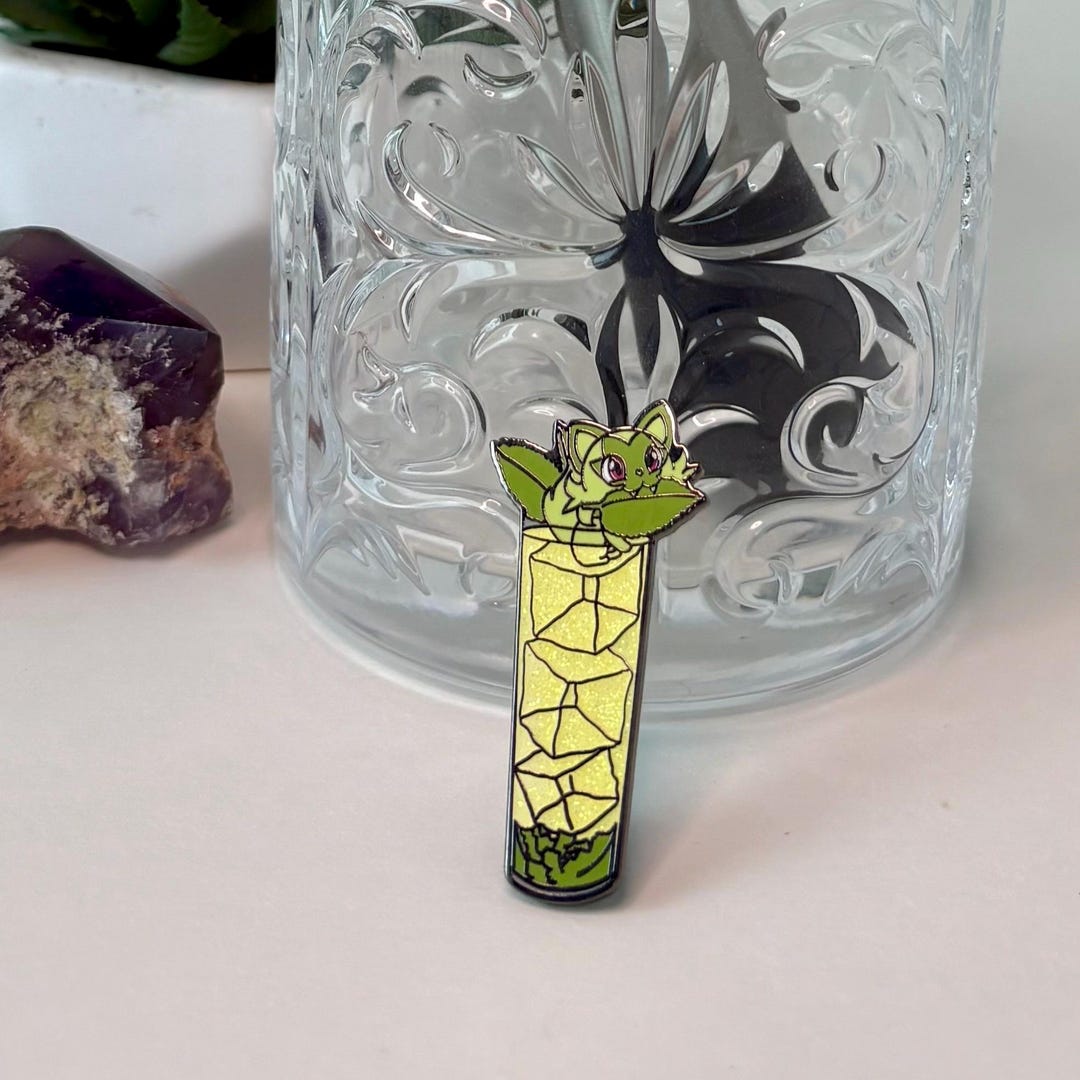 Sprigatito Mojito Pokemon Cocktail Pin - Etsy