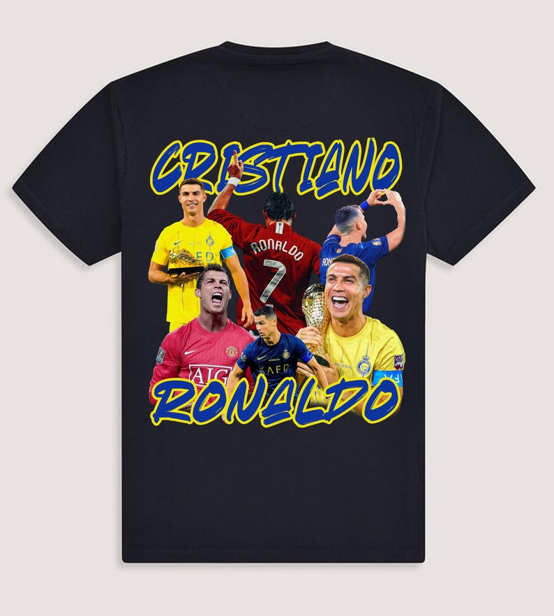 Cristiano Ronaldo Tshirt Design Digital File, 300 DPI ,PNG File Ready ...